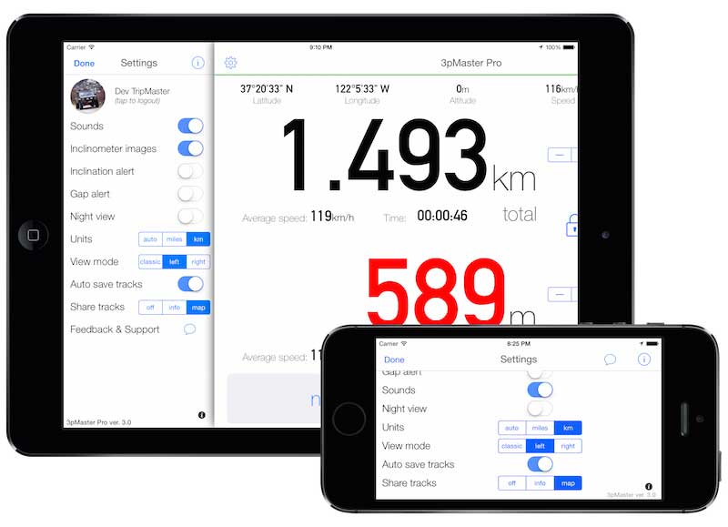 the best tripmaster & inclinometer iOS app (iPhone & iPad) | Trip ...