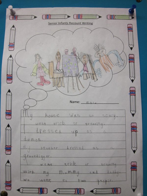 Recount writing / Kilcornan National School