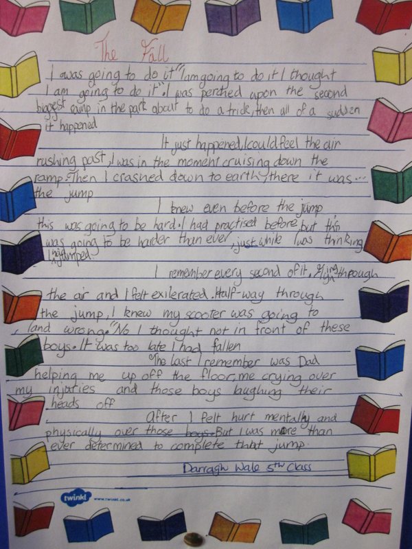 Recount writing / Kilcornan National School