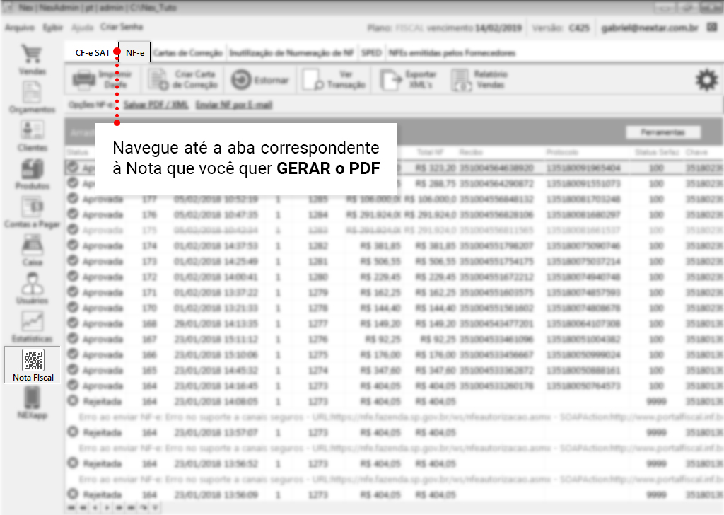 Documentos Fiscais: Gerar PDF de Nota Fiscal | Central de Ajuda ...
