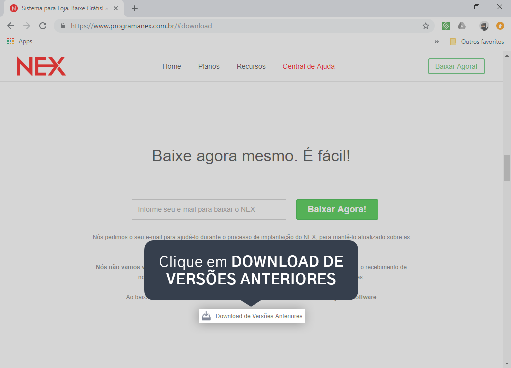 Como fazer download do Nex | Central de Ajuda - Programa NEX
