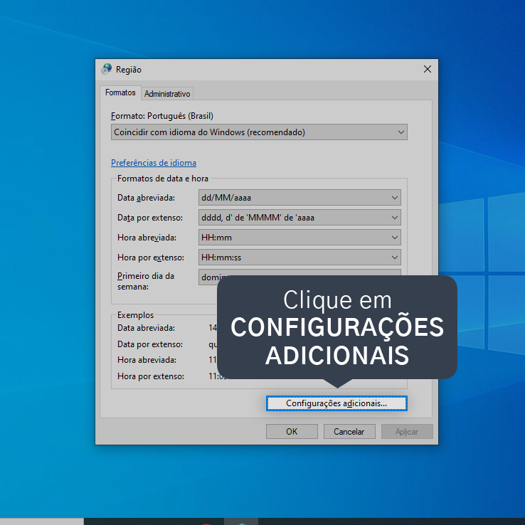 Como alterar a configuração de casas decimais e de moeda do Windows ...
