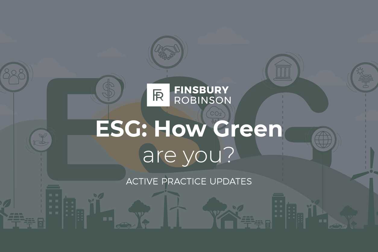 ESG: how green are you?