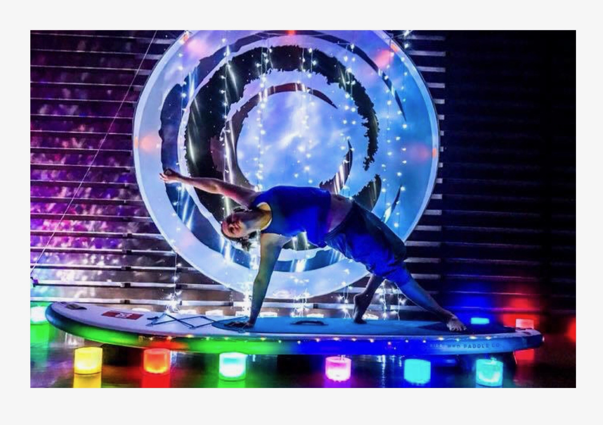 Indoor SUP Glow Yoga