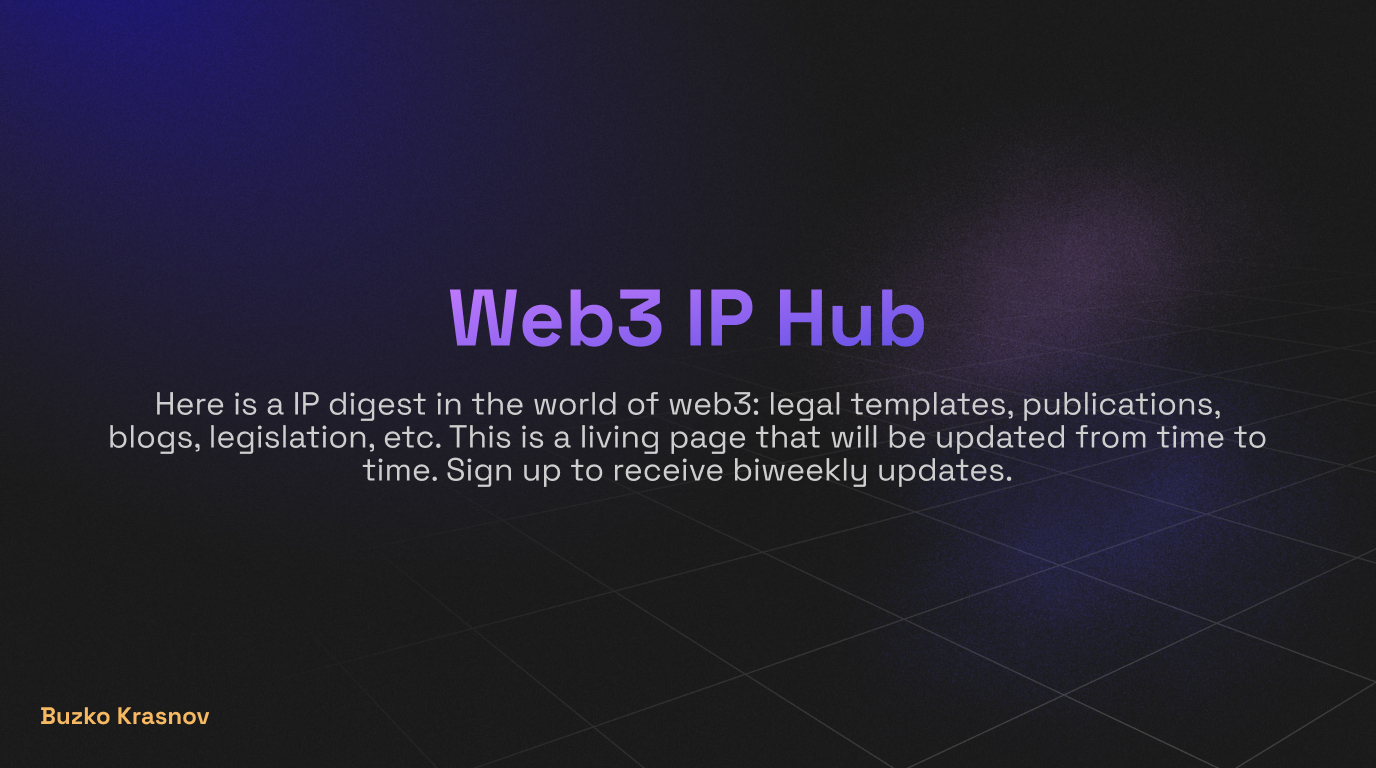 Web3 IP Hub — Buzko Krasnov