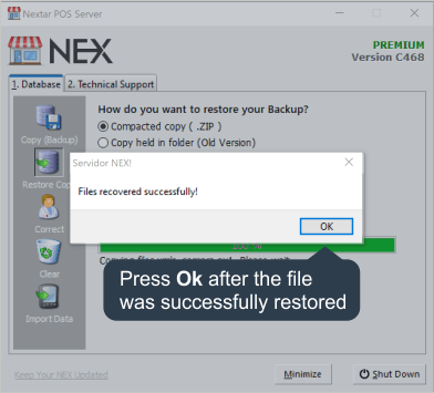 Restoring from Backup