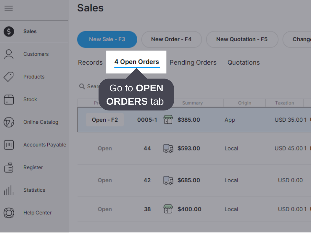 How to accept or refuse an Online Order