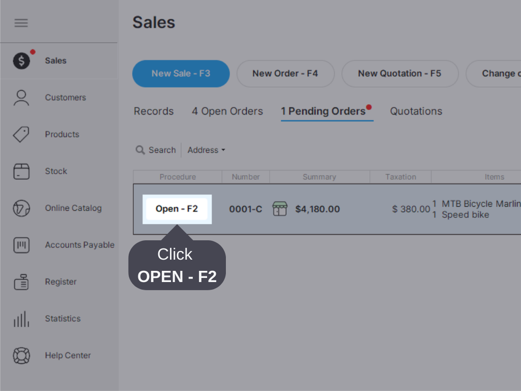 How to accept or refuse an Online Order