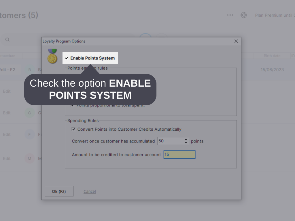 How to enable and configure customer loyalty points