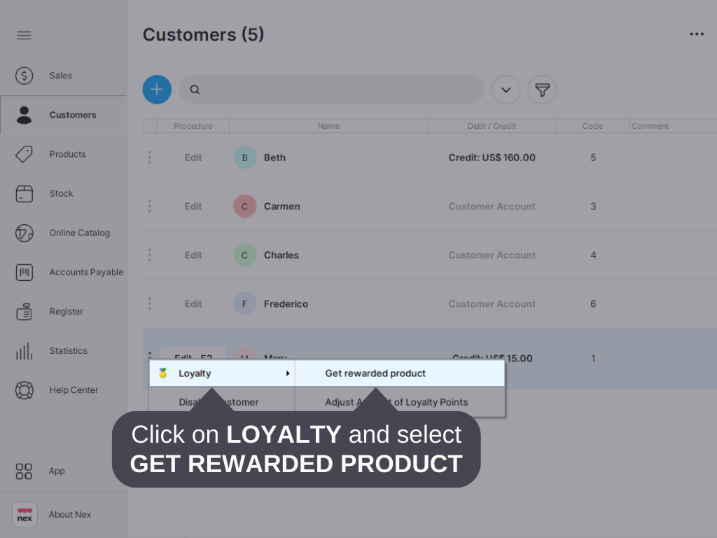 How to redeem products with loyalty points