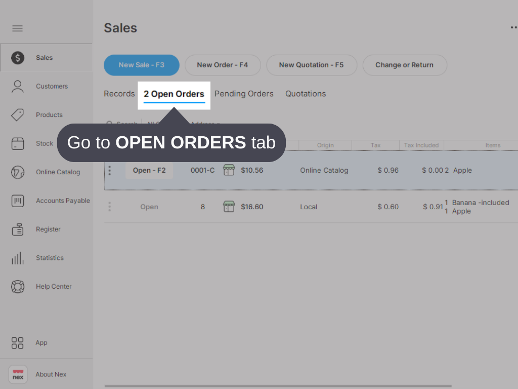 How to complete an online order on sale