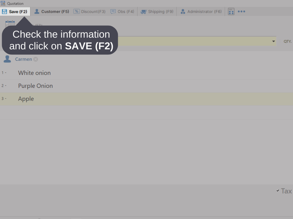 How to copy a quotation