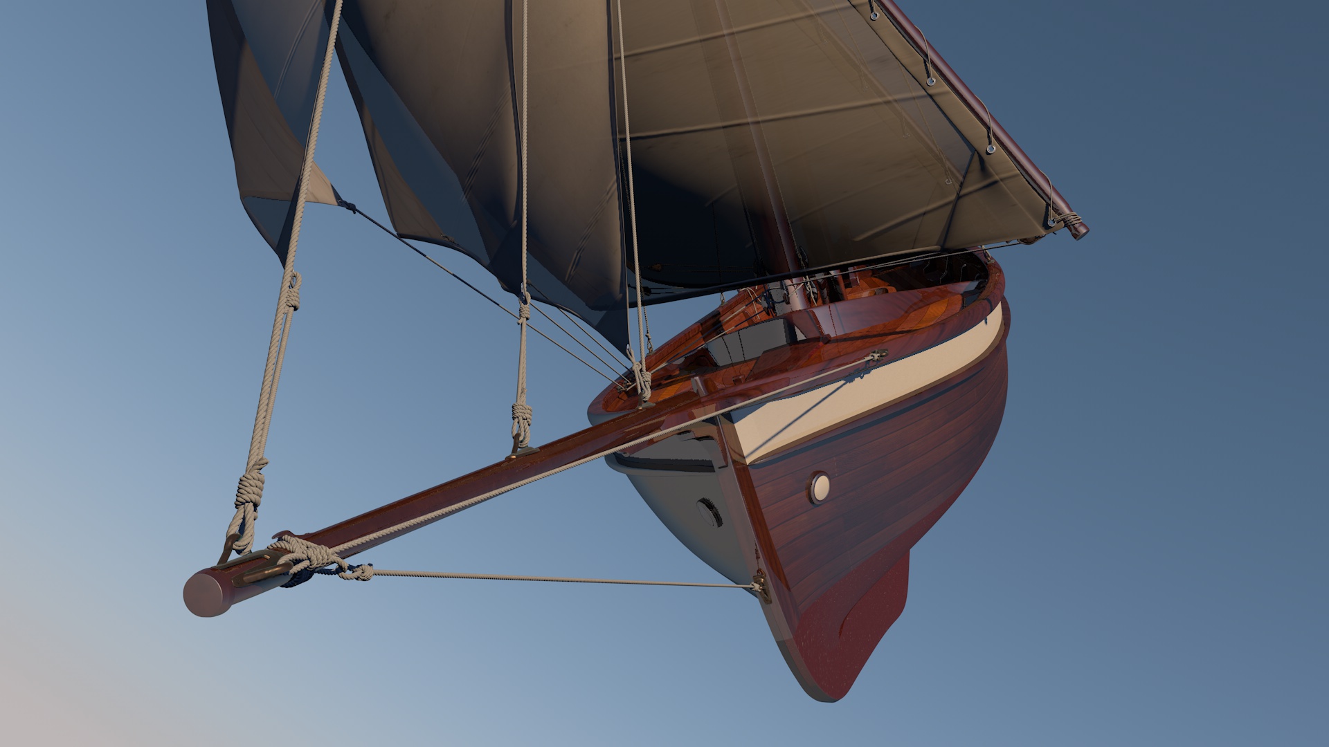 Solar Retro Sailboat