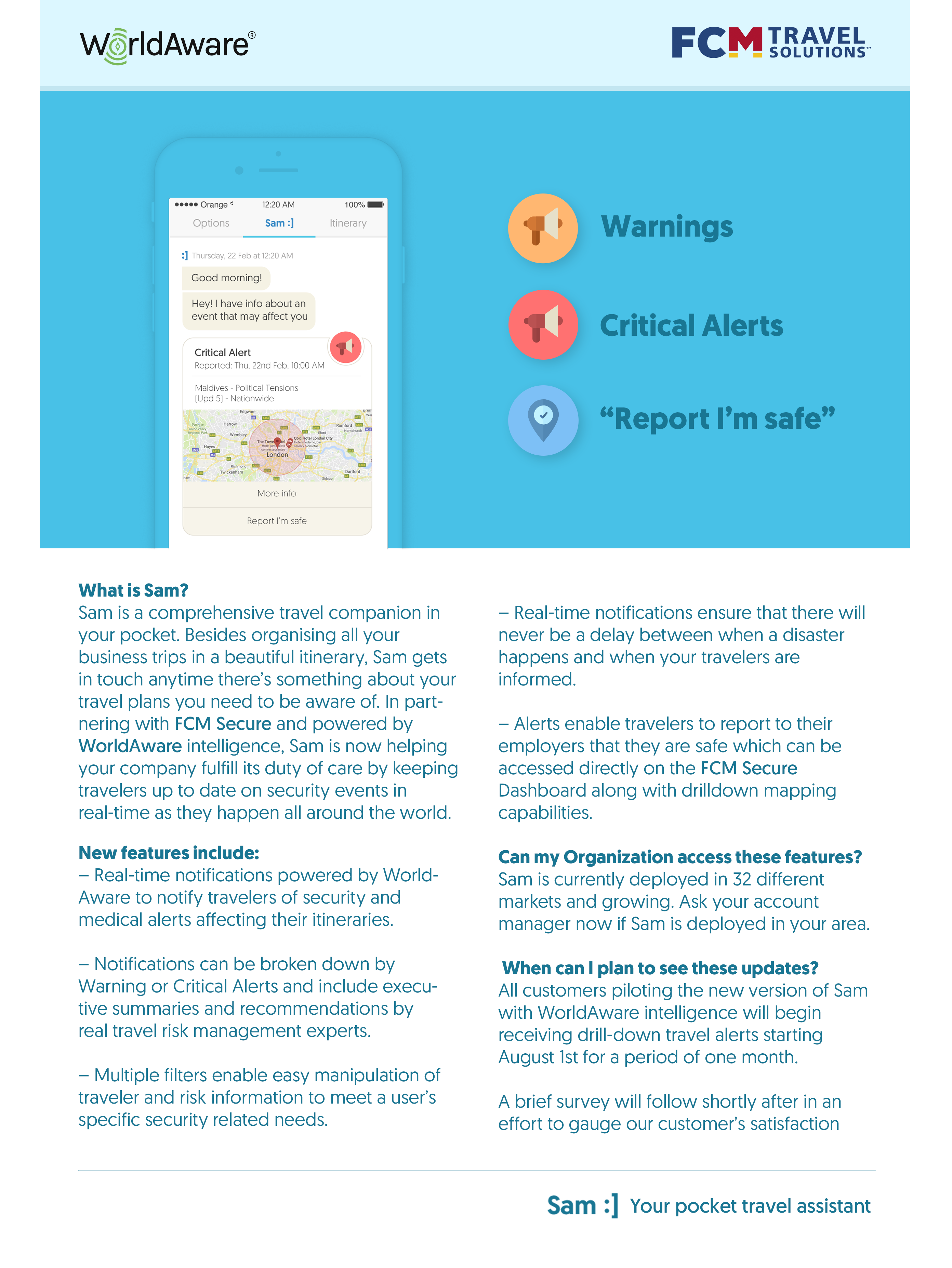 Sam features > Security