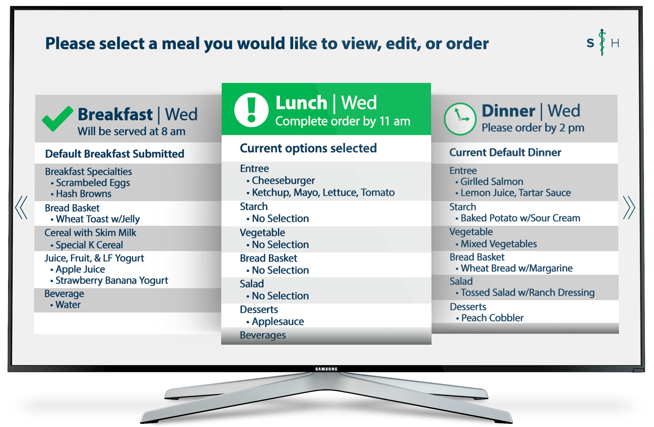 Feature - Meal Ordering | eVideon