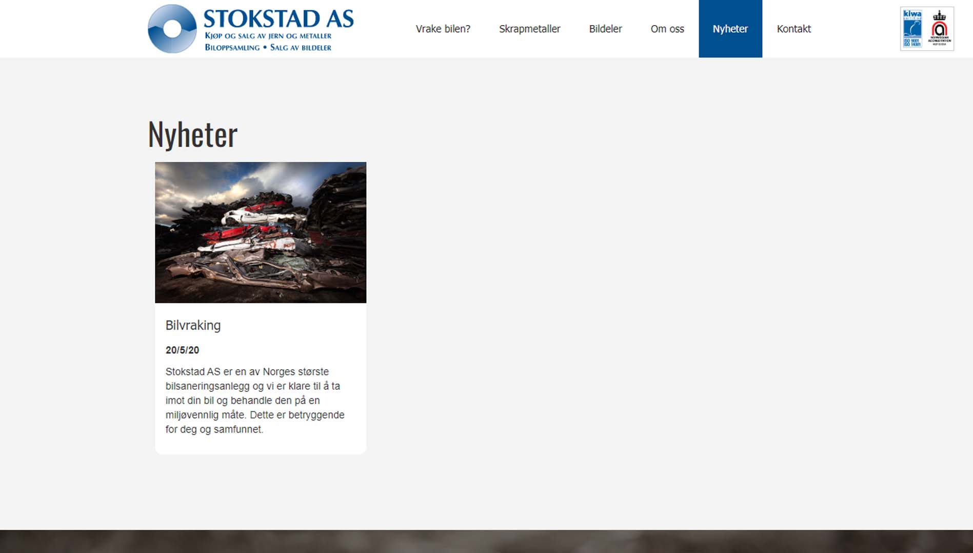 Nyheter | Stokstad AS