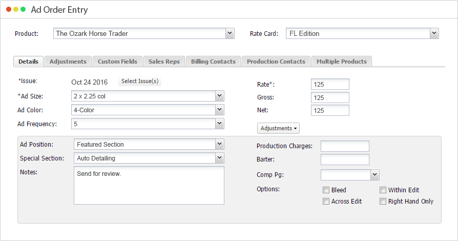Newspaper Ad Management Software | Classified Advertising Templates