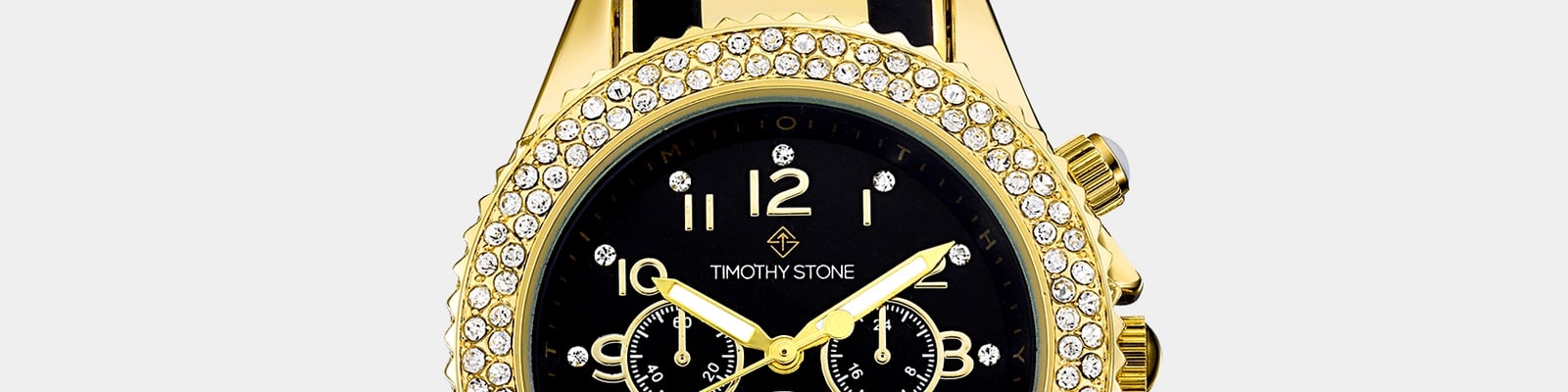 Gold-Tone & Black "Amber Bicolor" Watch | Timothy Stone