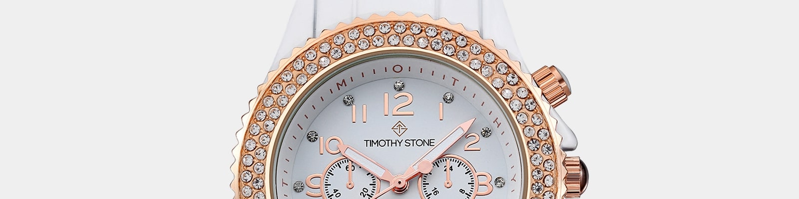 White Faux Ceramic "Amber Ceramic" Watch | Timothy Stone