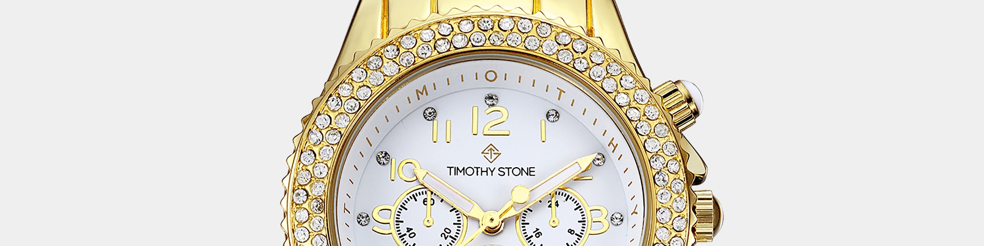 Gold-Tone "Amber Stainless" Watch | Timothy Stone