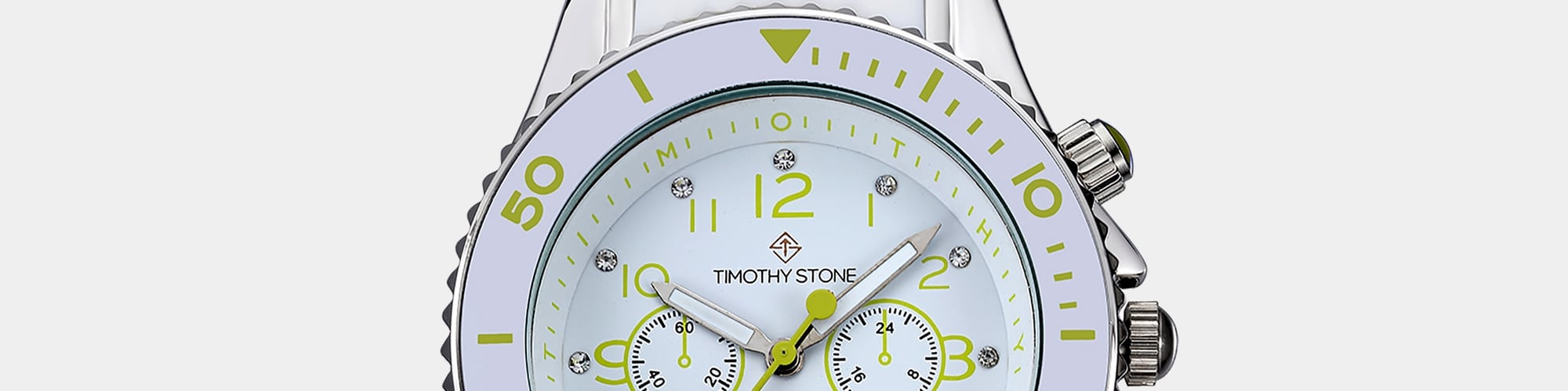 White & Green "Amber White" Watch | Timothy Stone