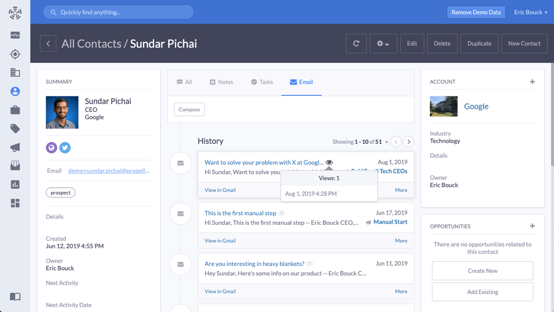 Best CRM Email Integration for Busy Salespeople | Propeller CRM