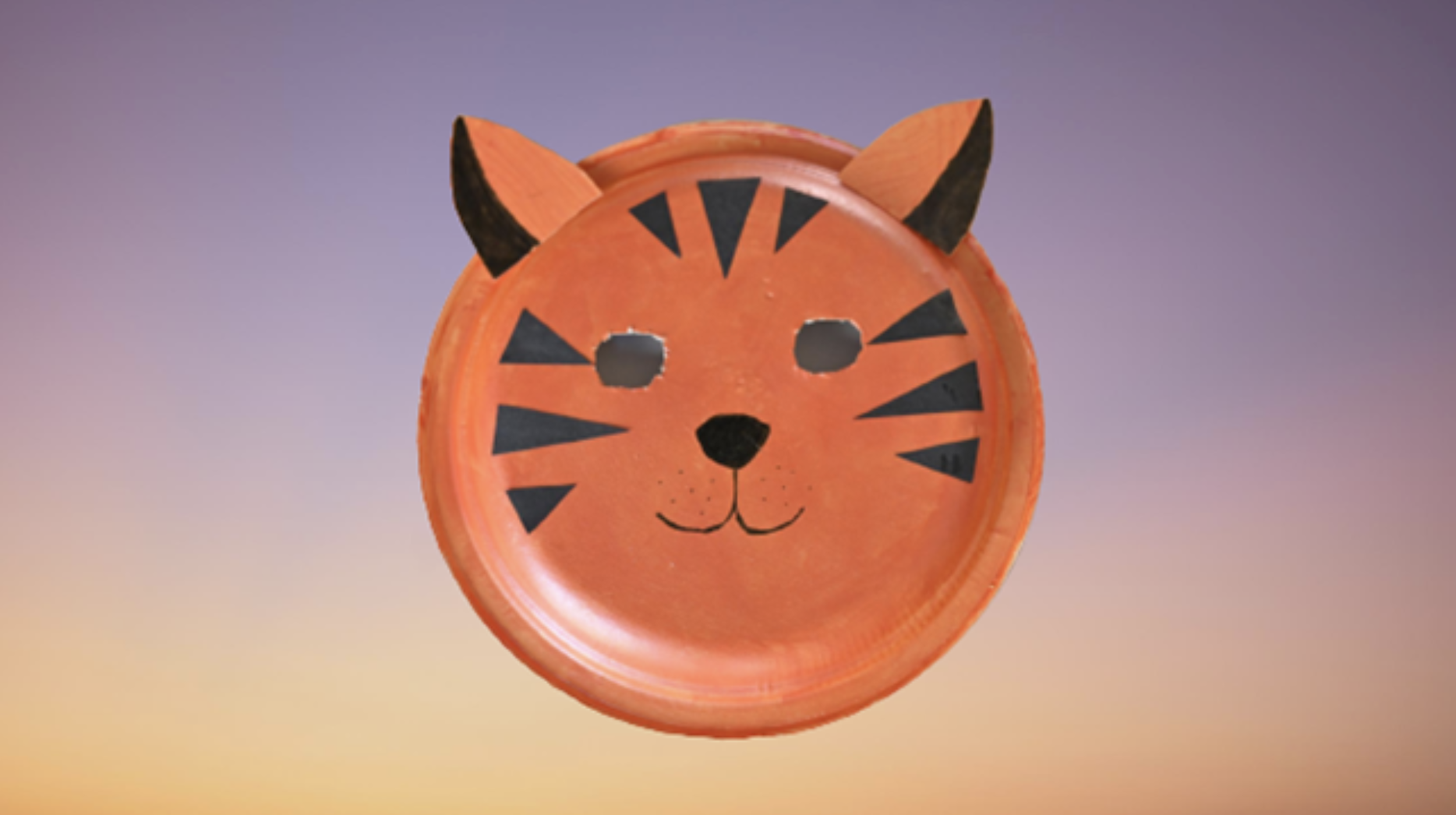 Explore Museum Sandbox Activities - Lunar New Year: Paper Plate Tiger Mask