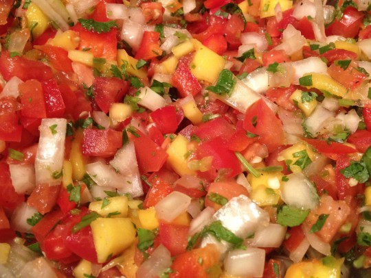 Hawaiian Style Mango Salsa + Giveaway Winner | Healthy Eating And Living