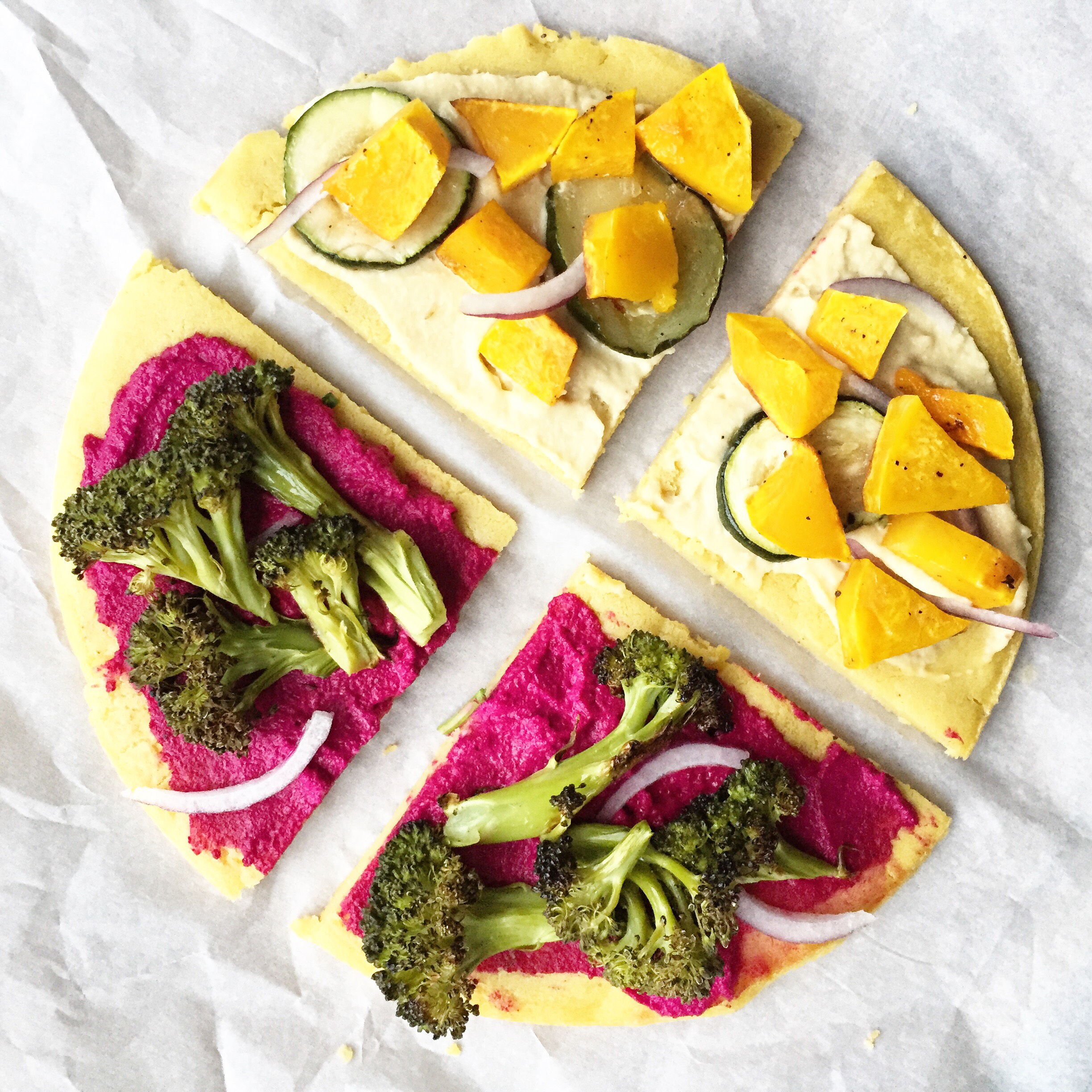 Socca Bread Pizza (Gluten Free, Grain Free, Dairy Free) | Healthy ...