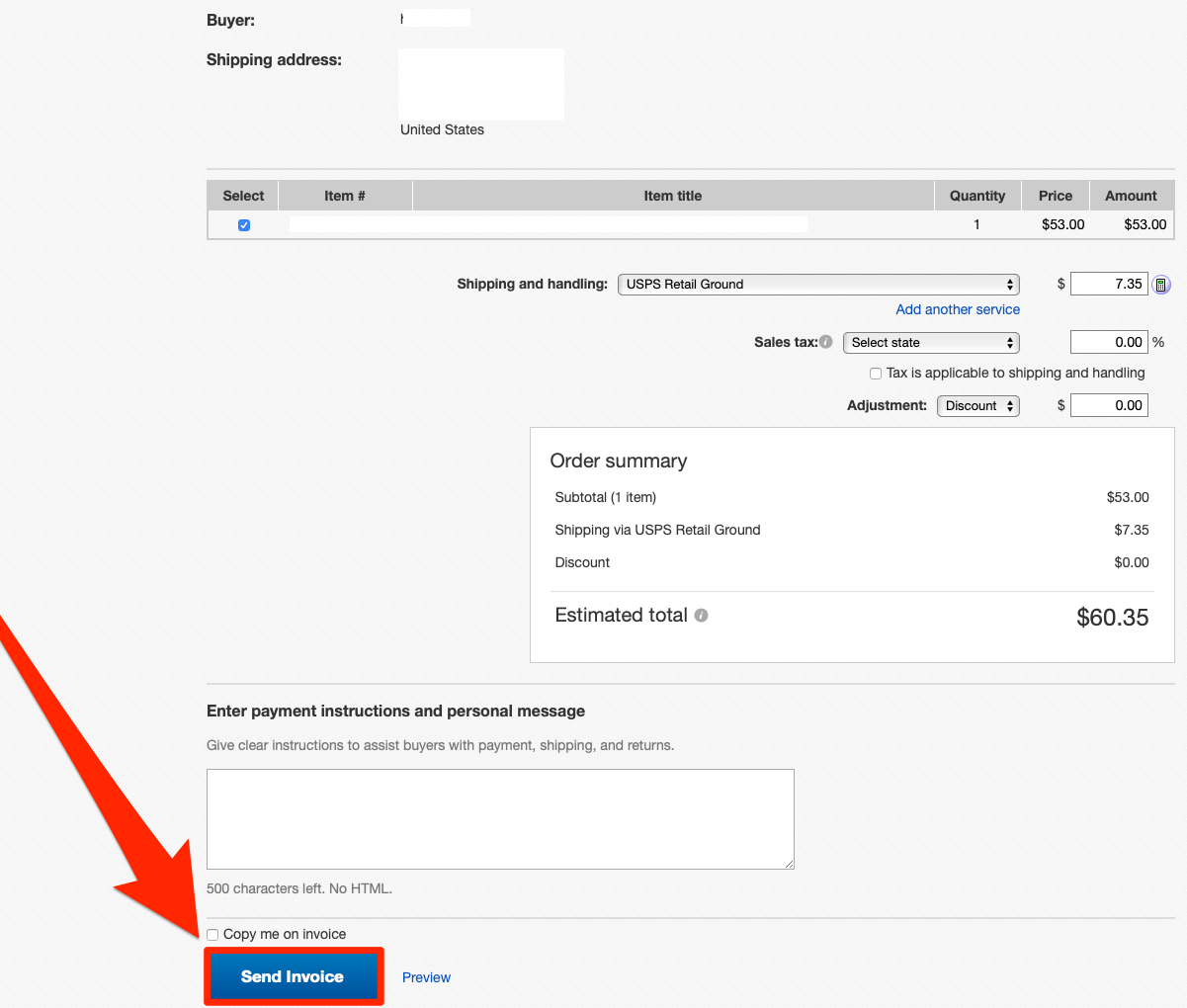 How To Send An Invoice On EBay Size ly Blog
