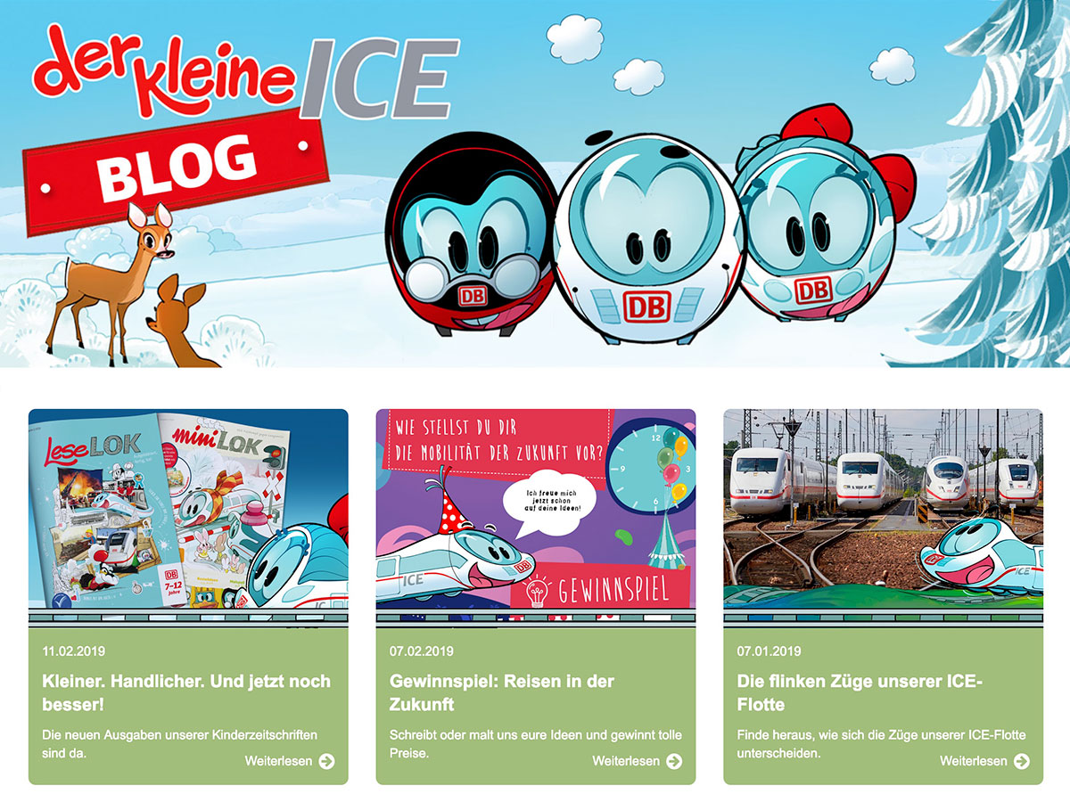 Website: Der kleine ICE Blog für DB Fernverkehr von KB&B - Family ...