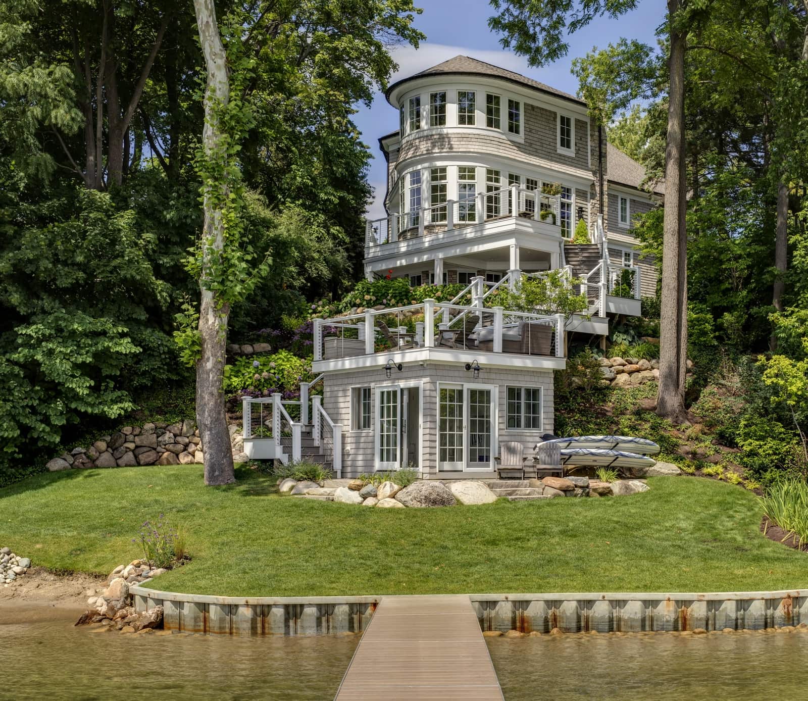 Traditional Lake House