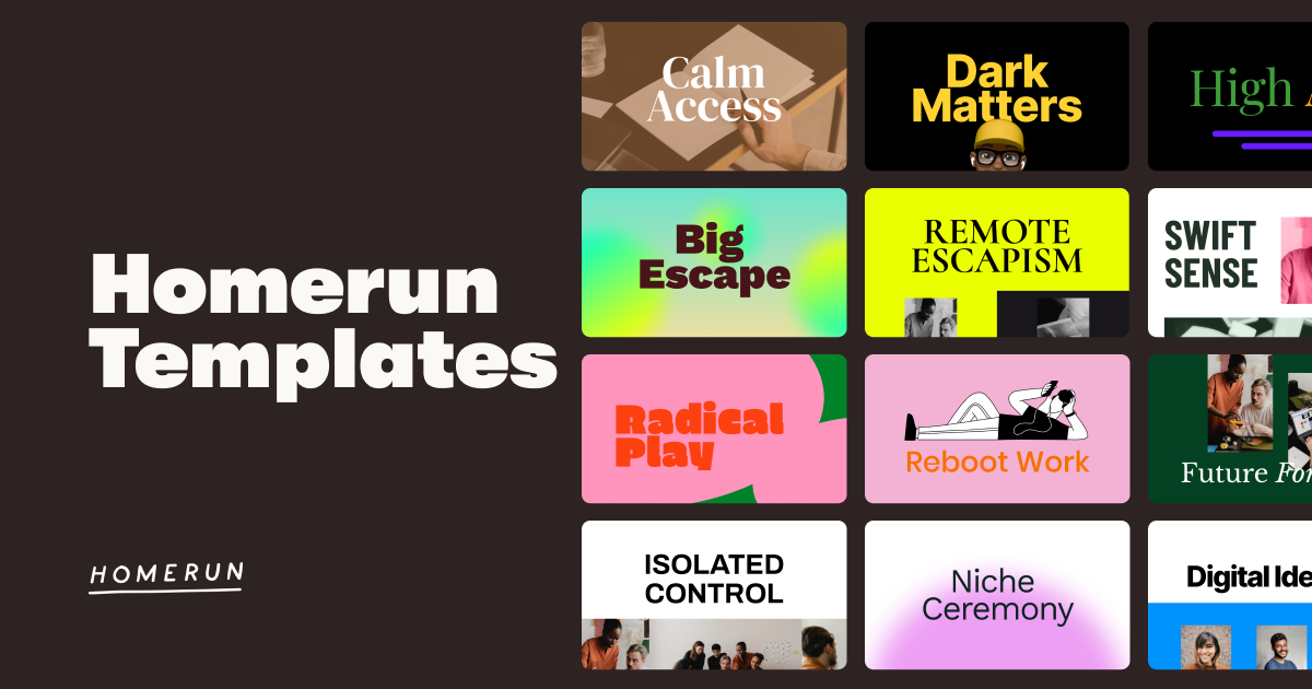 Homerun Templates | Job post and job description templates