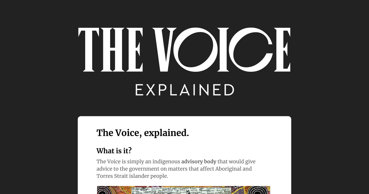 The Voice, explained.