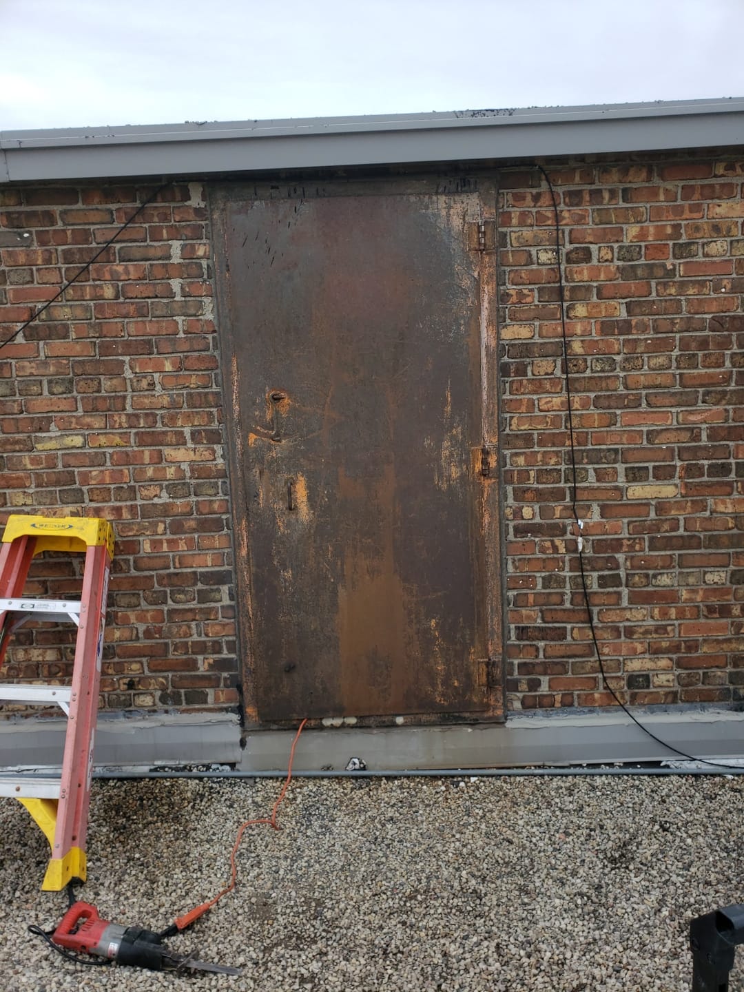 Rooftop Entry Door Install | Commercial Installation | Door Masters ...