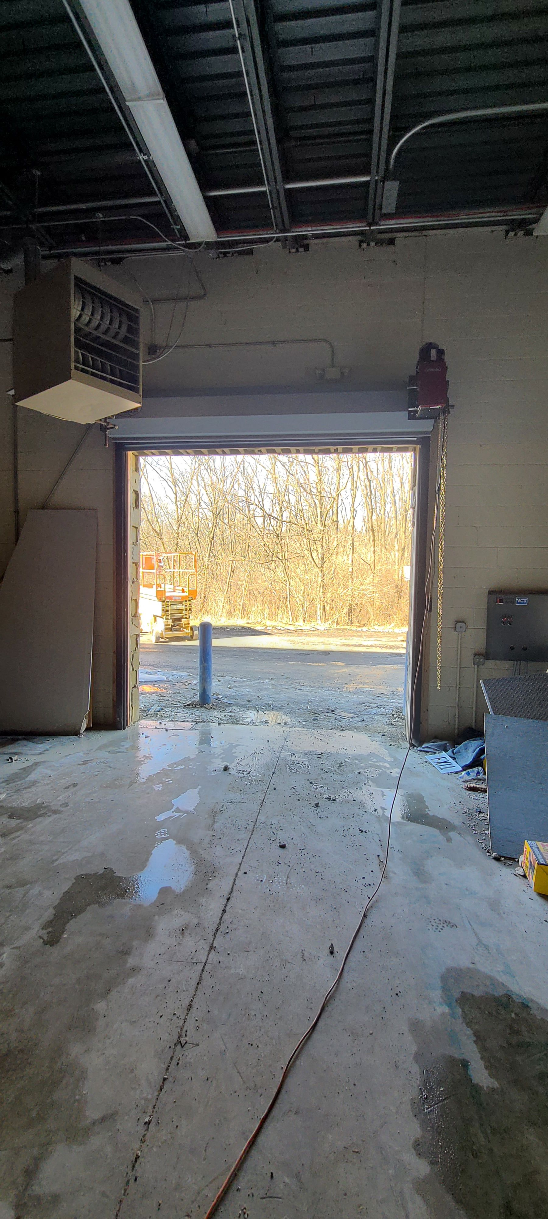 Entry Door Opening to Rolling Steel Opening | Commercial Installation ...