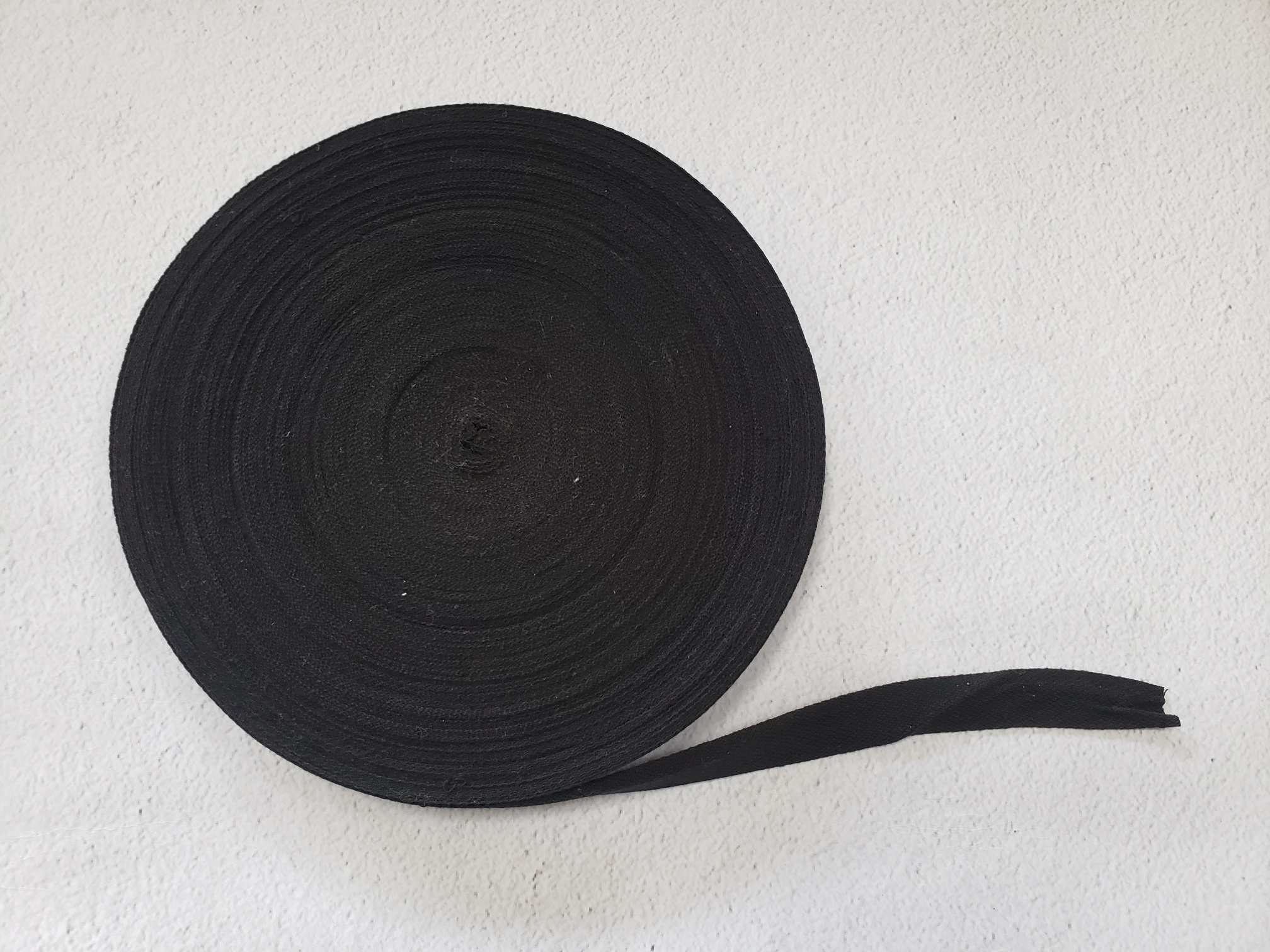 12mm Black Cotton Tape