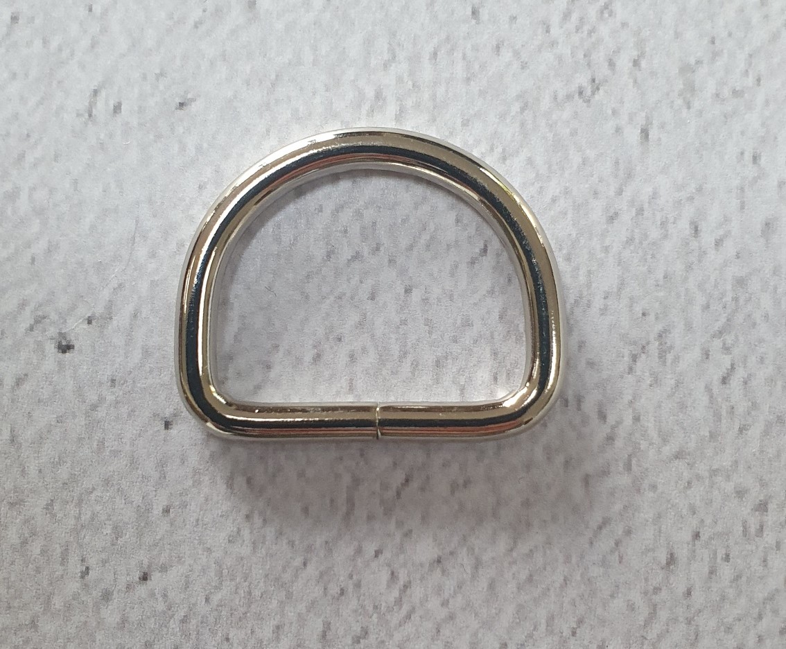 25mm Silver D Rings