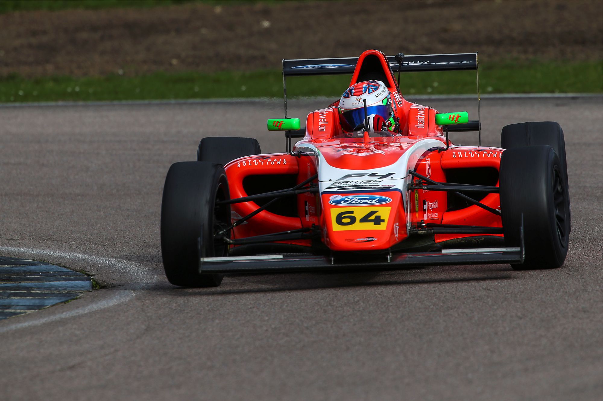 Olli Caldwell completes 100 laps at British F4 Media Day