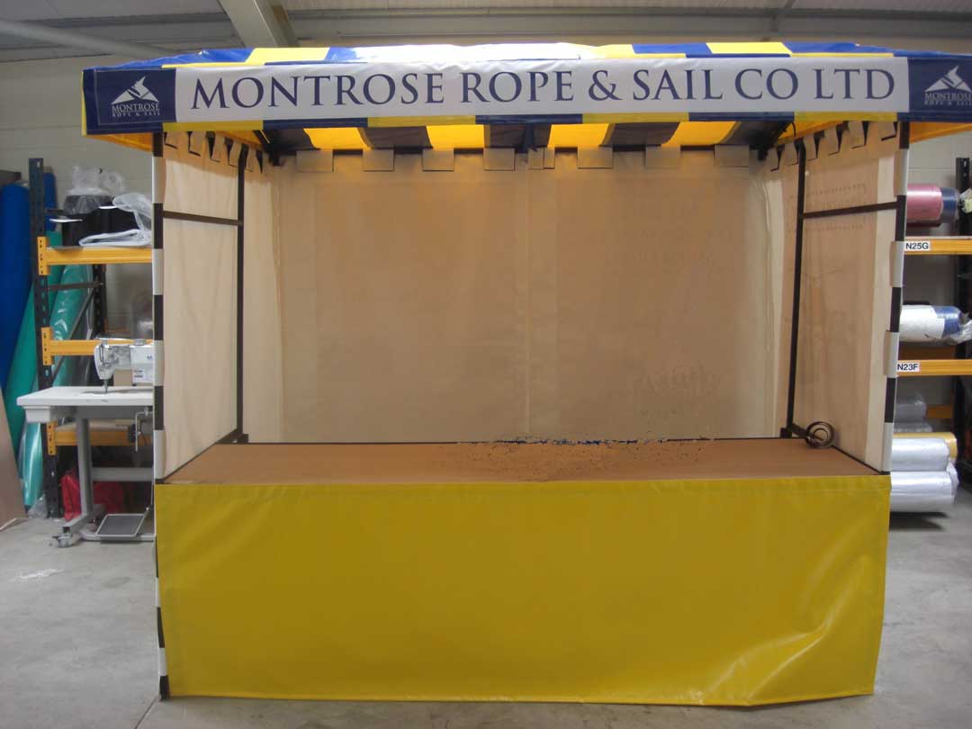 Market Stall Covers & Tarpaulins in PVC | Montrose Rope & Sail