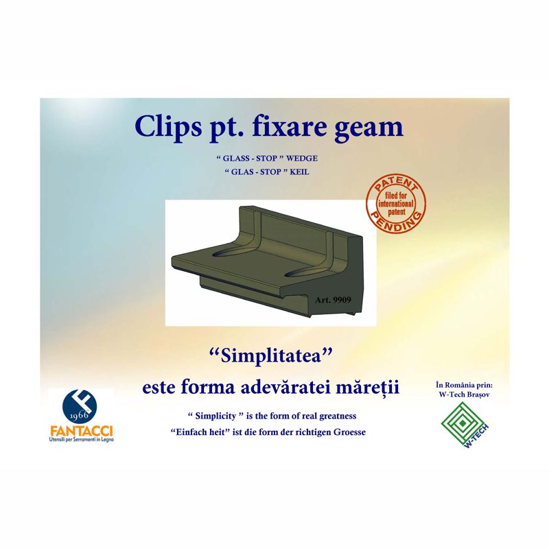 Clips pt. fixare geam