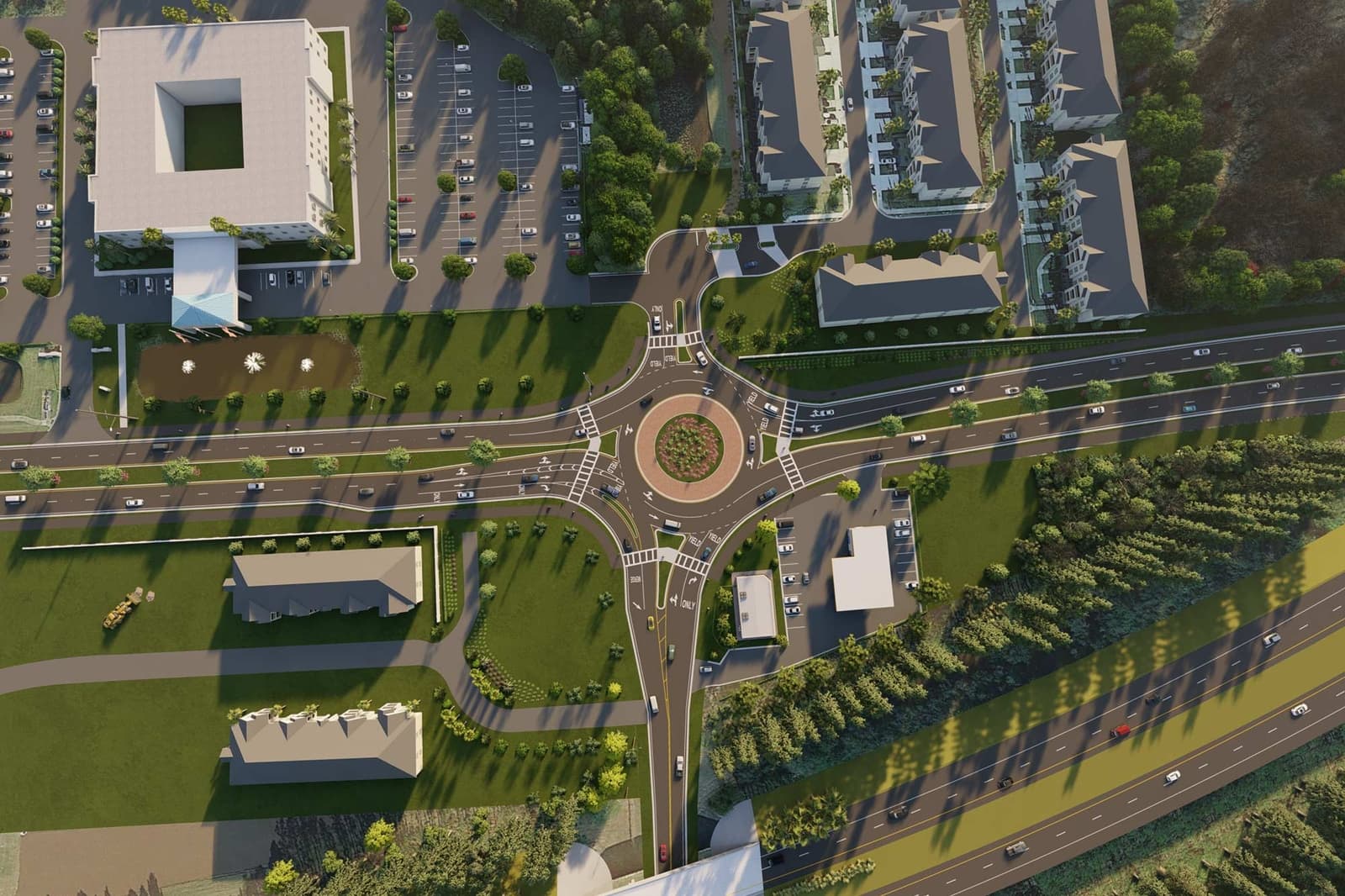Van Dyke Widening Lake Shore Roundabout