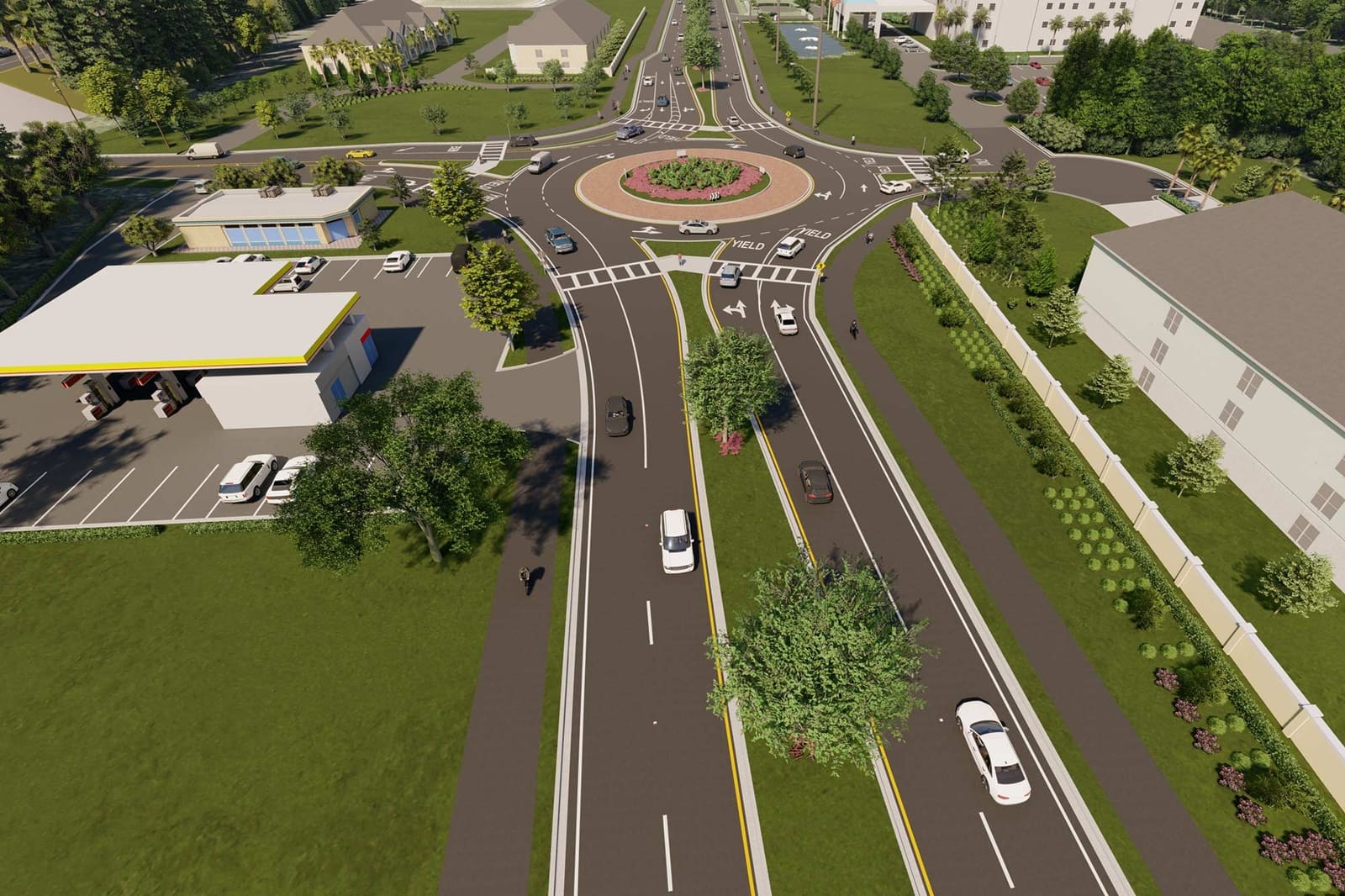 Van Dyke Widening Lake Shore Roundabout