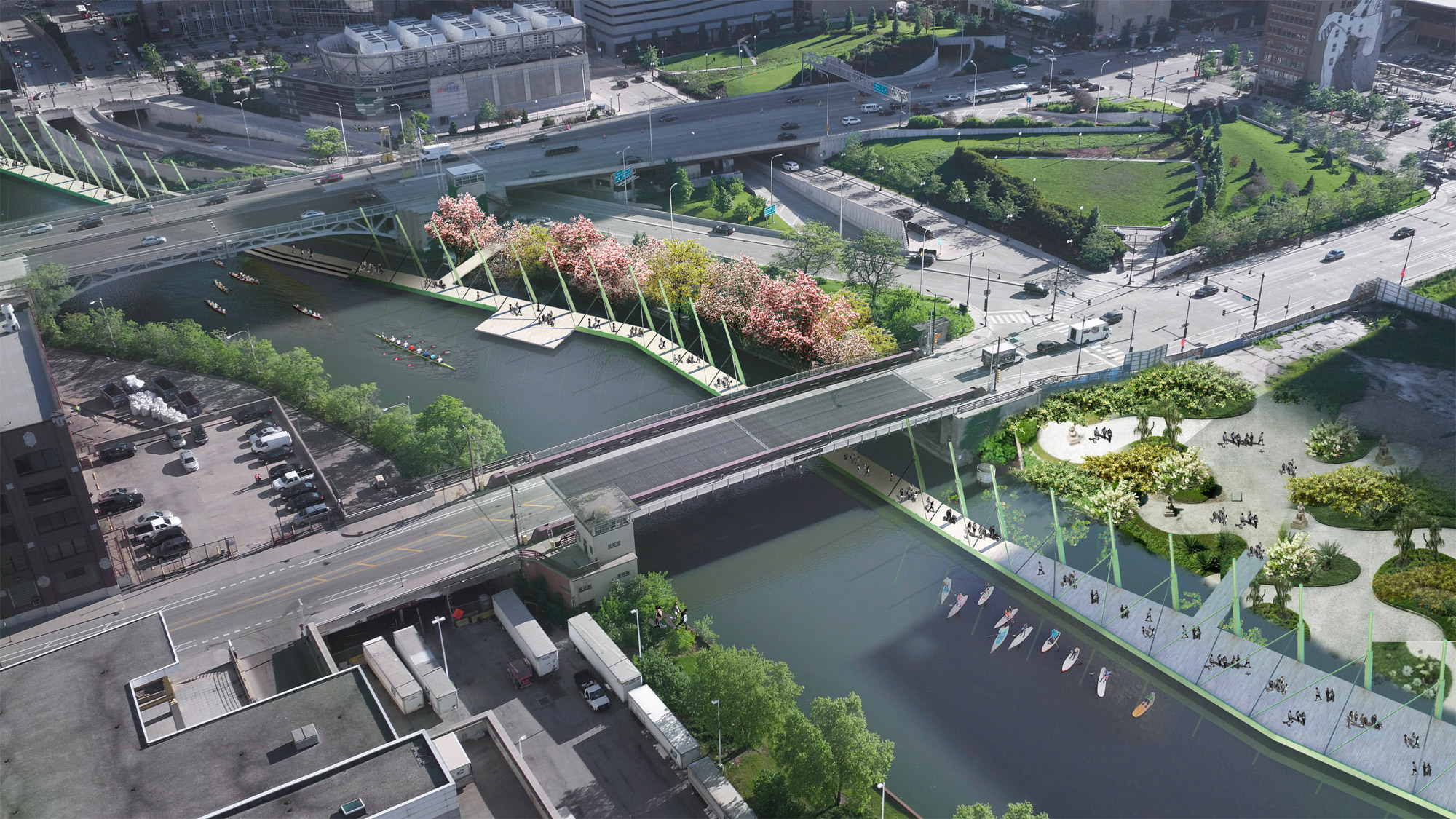 Pier Promenade - Chicago River Edge Ideas Lab