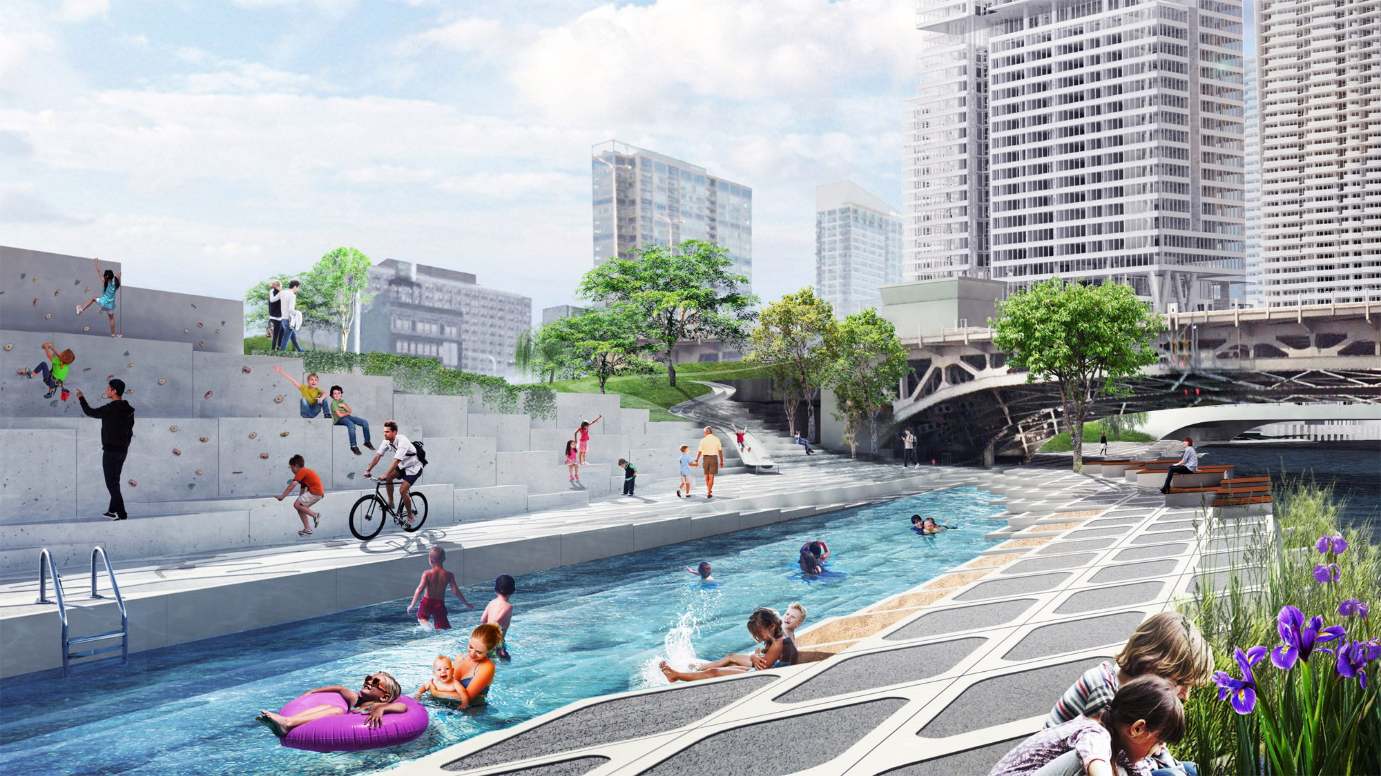 Mbankment: Congress Interchange Park - Chicago River Edge Ideas Lab