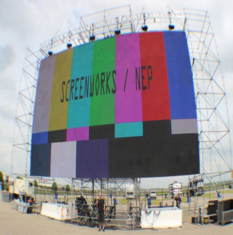 NEP SCREENWORKS DISPLAY FOR NASCAR RACES