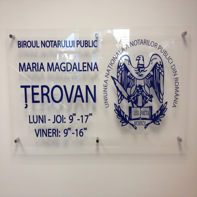 Placute publicitare gravate sau inscriptionate | SignAd