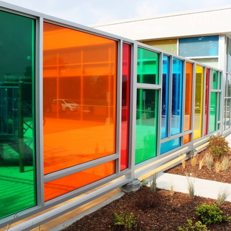 Aplicare autocolant transparent colorat | SignAd Bucuresti