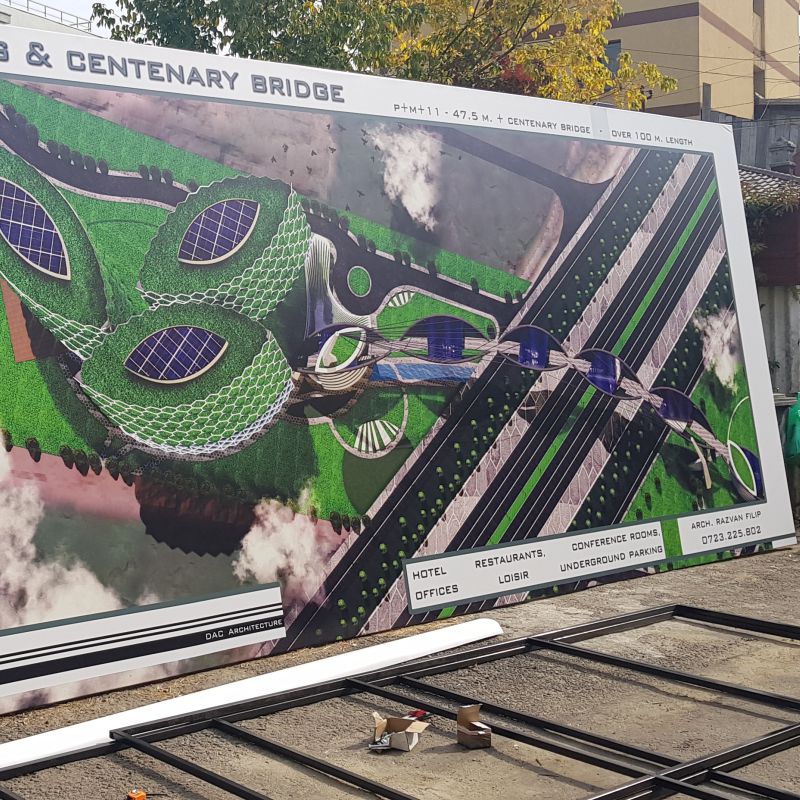 Panou din banner pe cadru metalic | SignAd Bucuresti