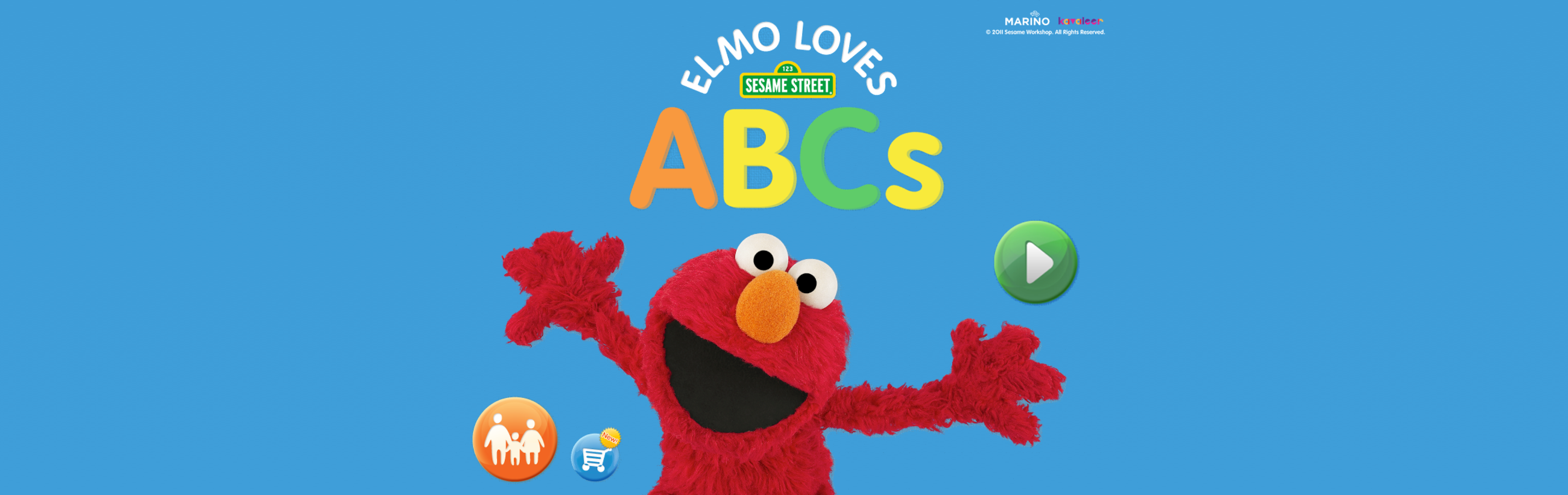 Elmo Loves ABCs, one of the top paid iPad Apps
